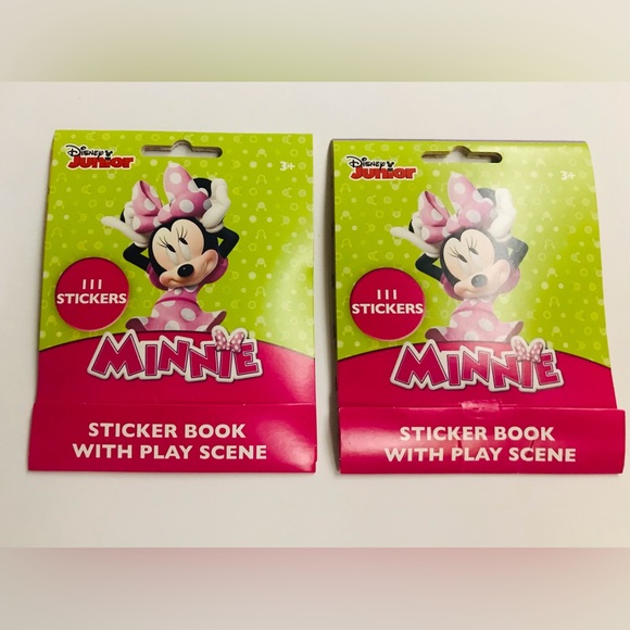 Disney | Toys | Two New Disney Junior Minnie Sticker Books 11 Stickers ...